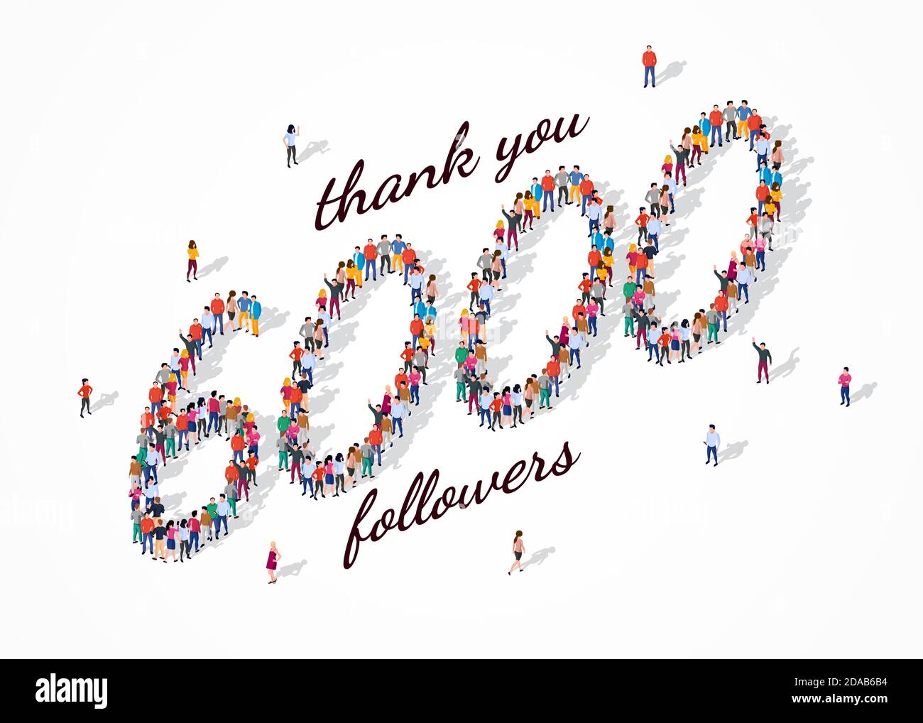 6K Followers. Group of business people are gathered together in the ...