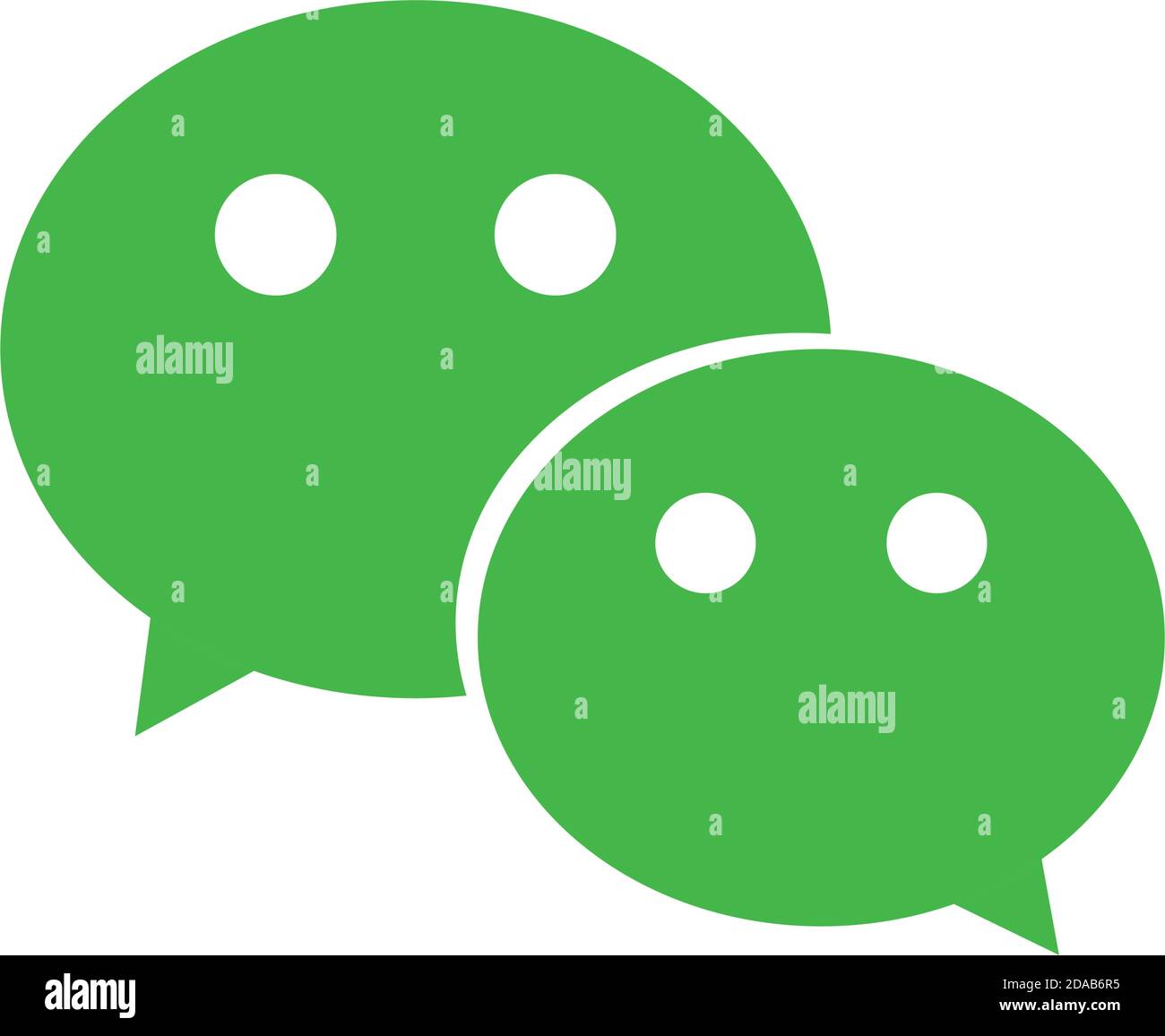 Wechat icon Stock Vector Images - Alamy