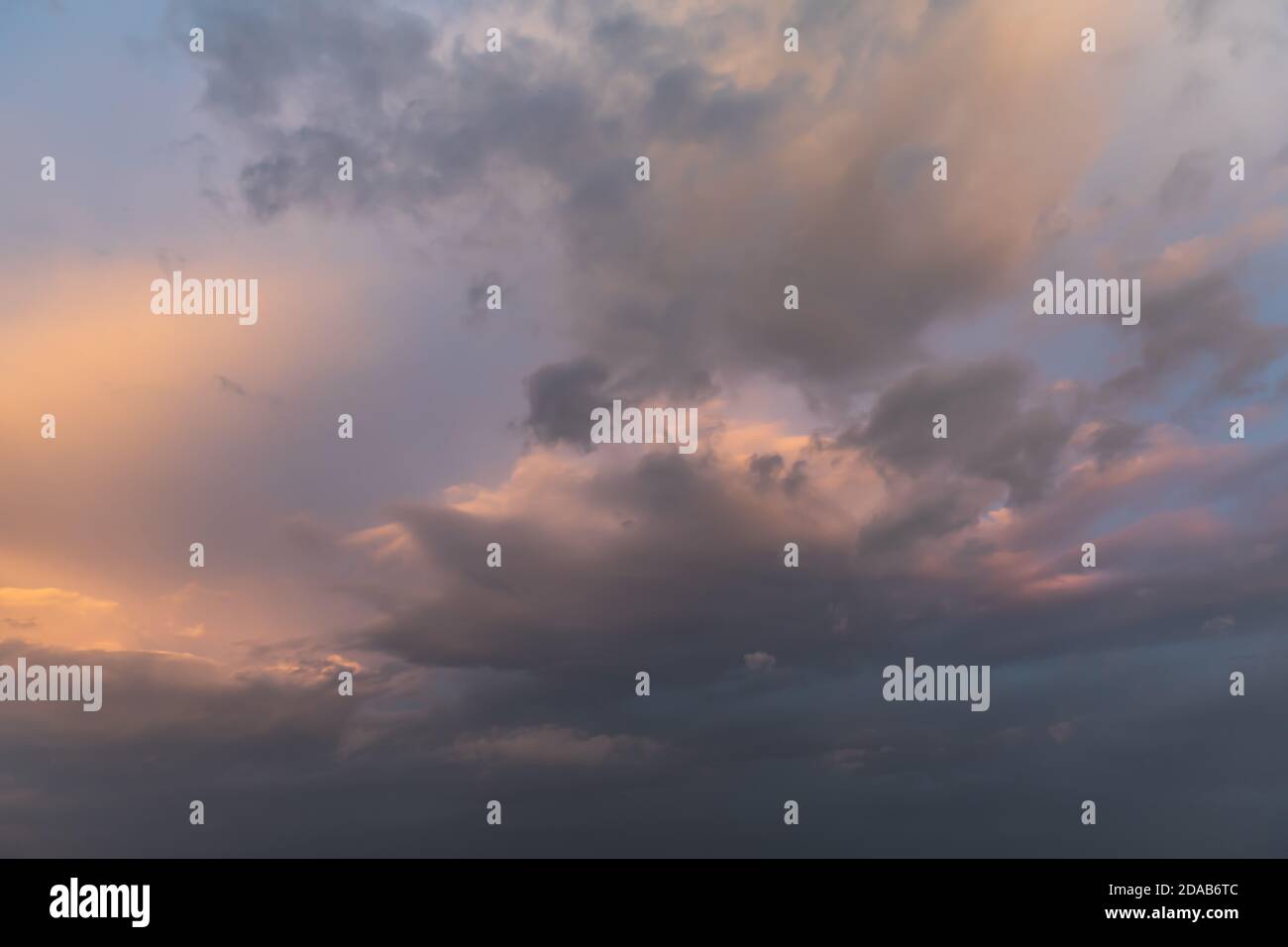 Natural background. Twilight beautiful sky. Twilight colorful sky and ...