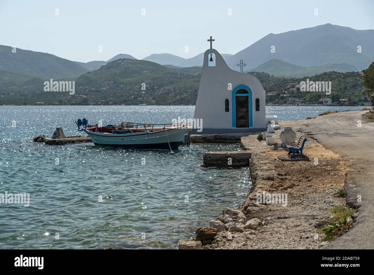 Lake Vouliagmenis - Heraion,Perachora Corinthia Greece Stock Photo - Alamy