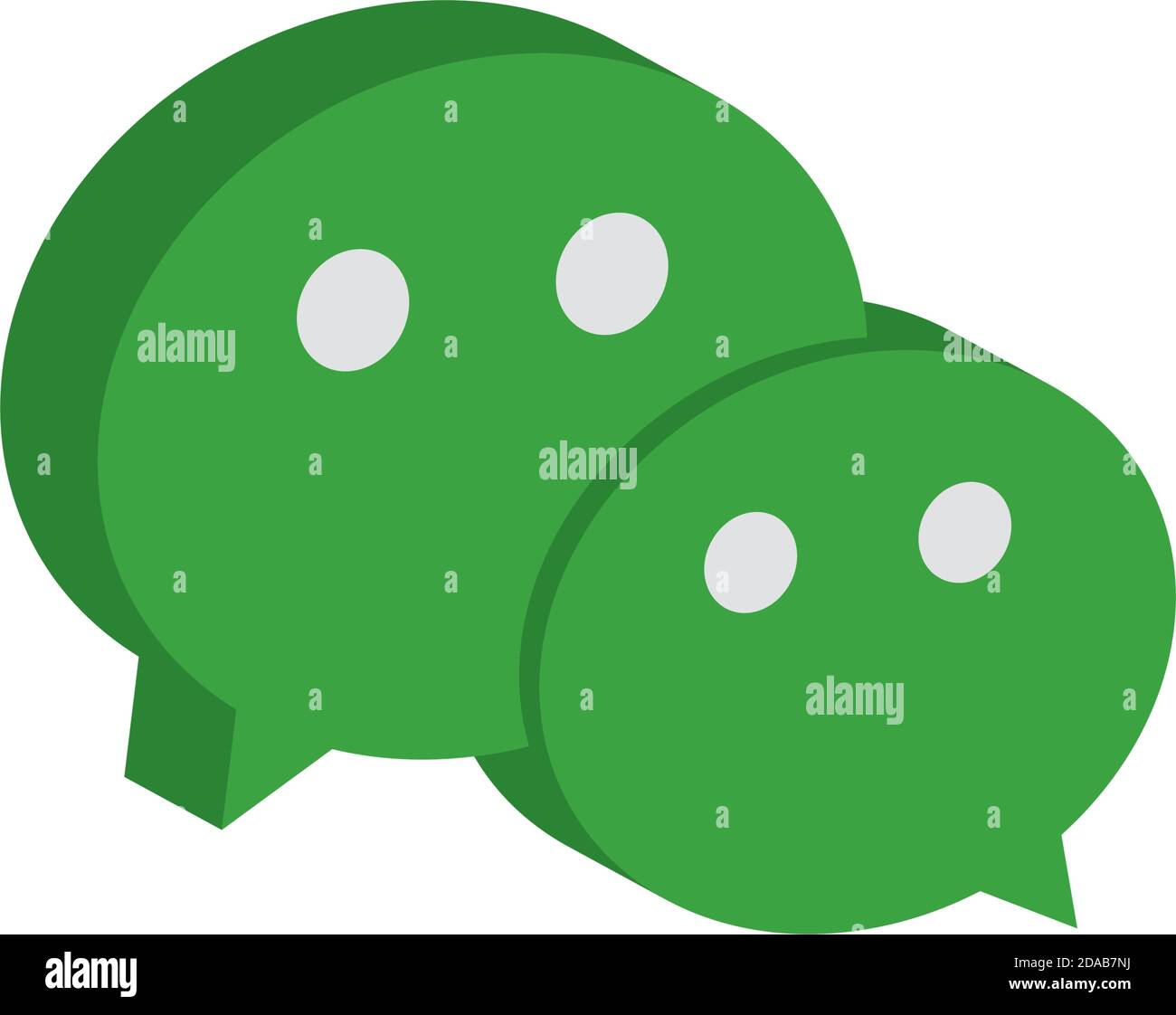 Wechat logo Stock Vector Images - Alamy