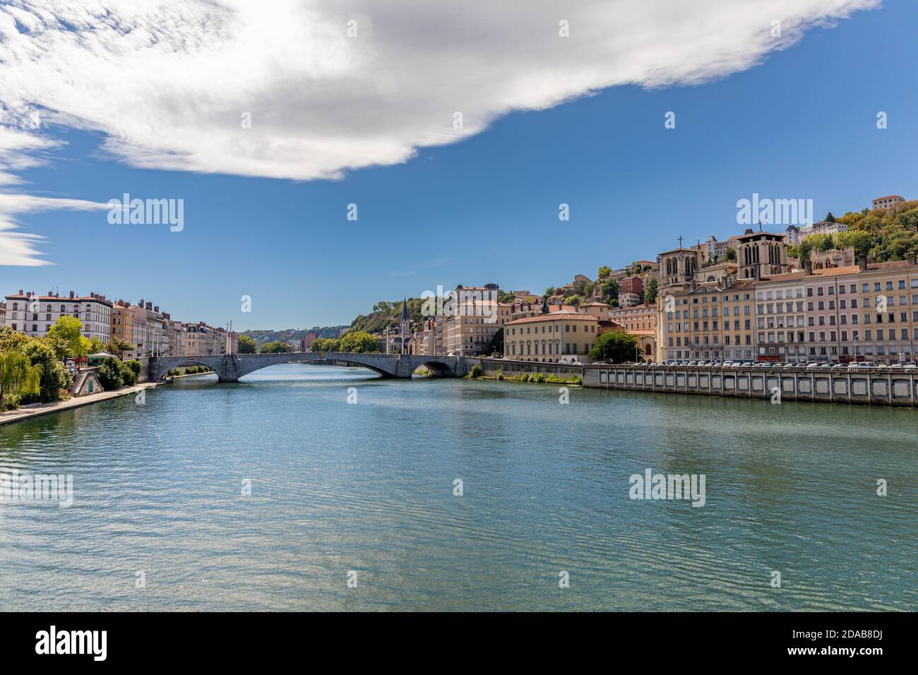 Bonaparte Bridge, Lyon, Rhone, France Stock Photo - Alamy