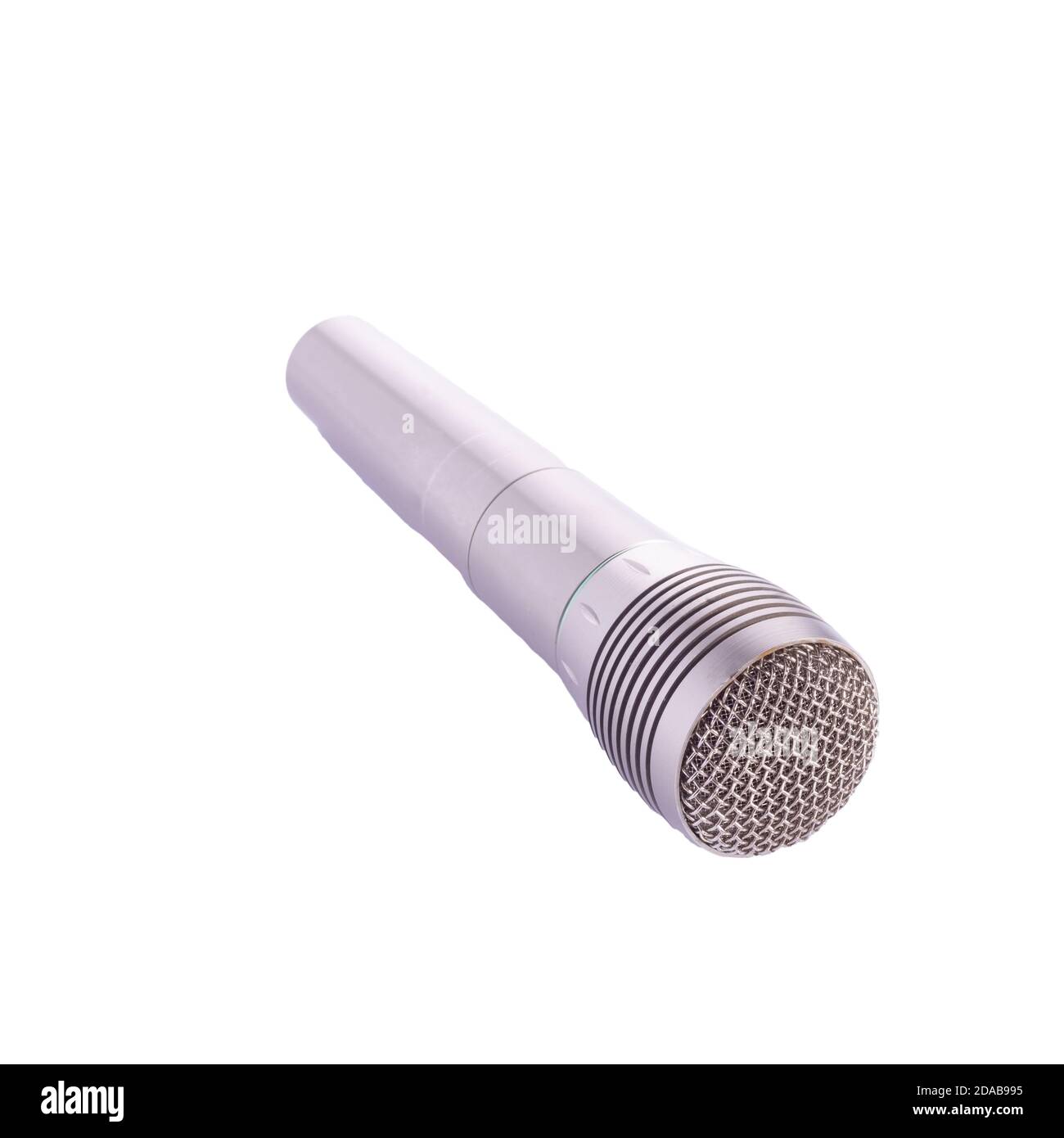 close-up microphone isolated on white background Microphone isolated on ...
