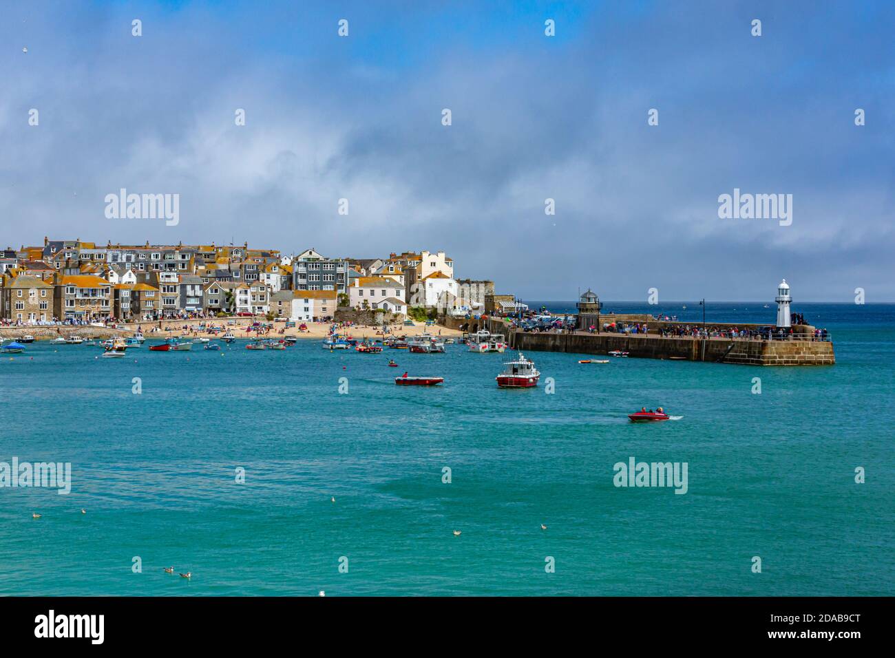 A view of St. Ives harbour, Cornwall, UK Stock Photo - Alamy