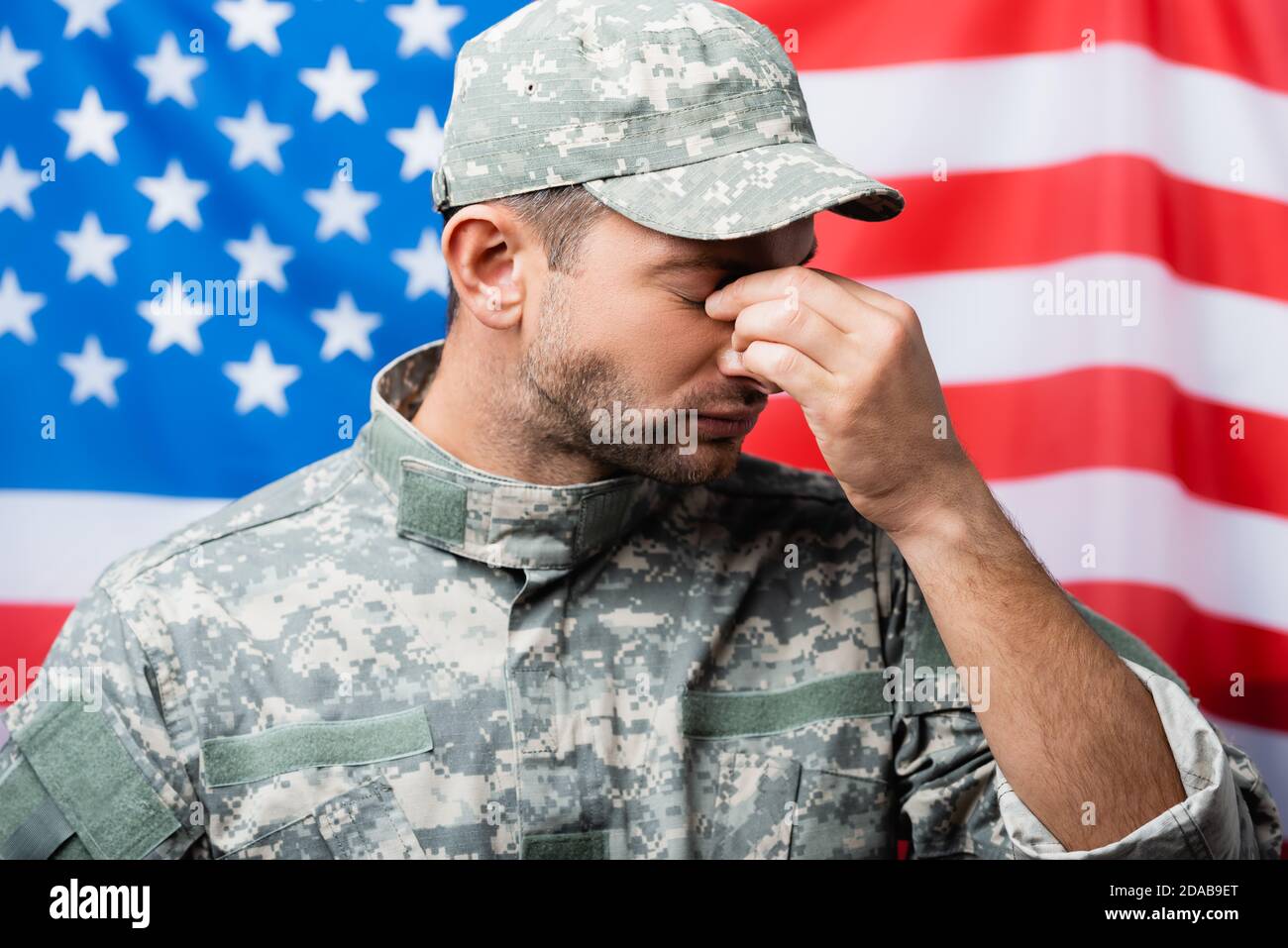 American Soldiers Crying