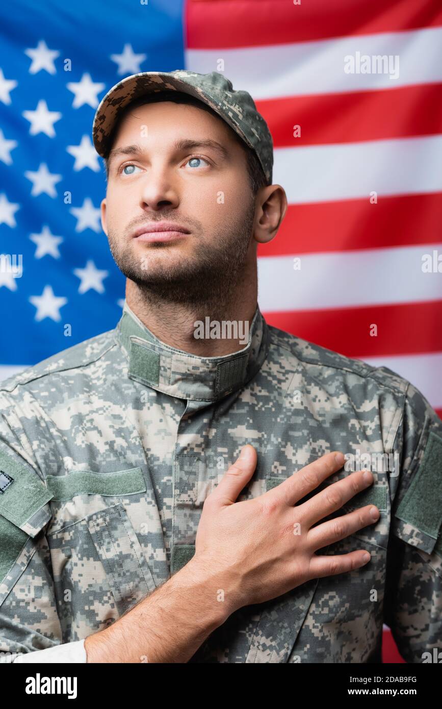 Pledge allegiance flag hi-res stock photography and images - Alamy