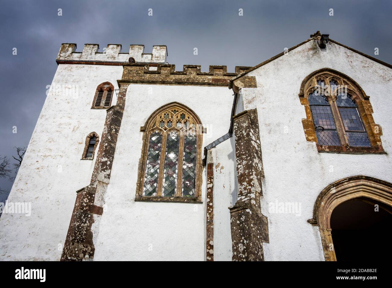 A view of All Saints Church Selworthy, Devon, England, UK Stock Photo ...