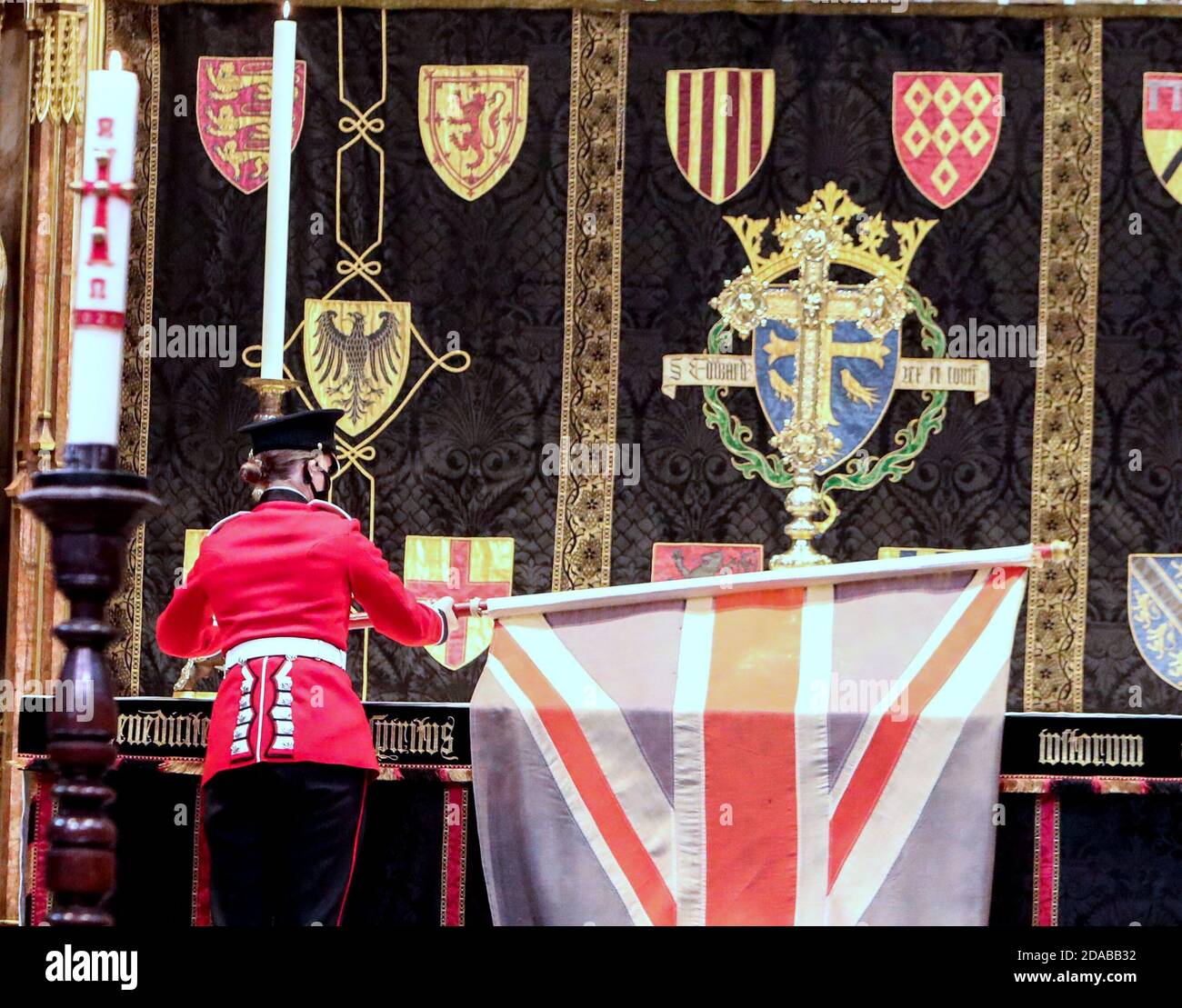 The Padre's Flag, used as an altar cloth by Reverend David Railton ...