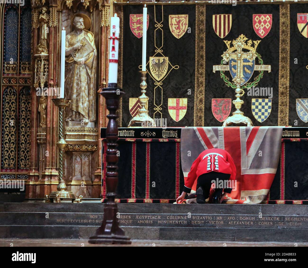 The Padre's Flag, used as an altar cloth by Reverend David Railton ...