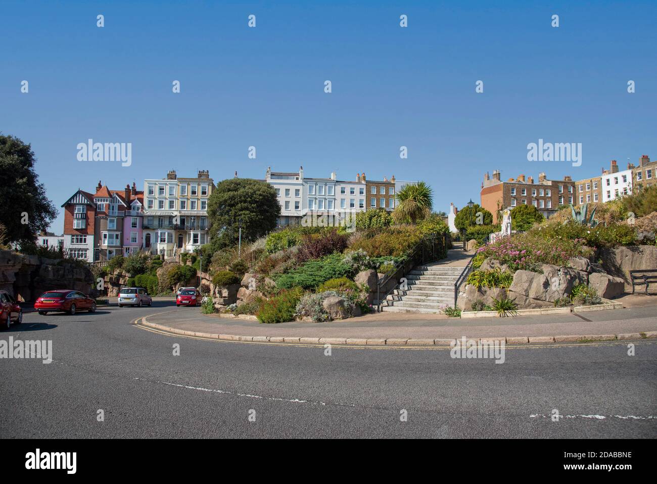 Ramsgate, Kent, England, UK. 2020. Housing and homes overlook the ...