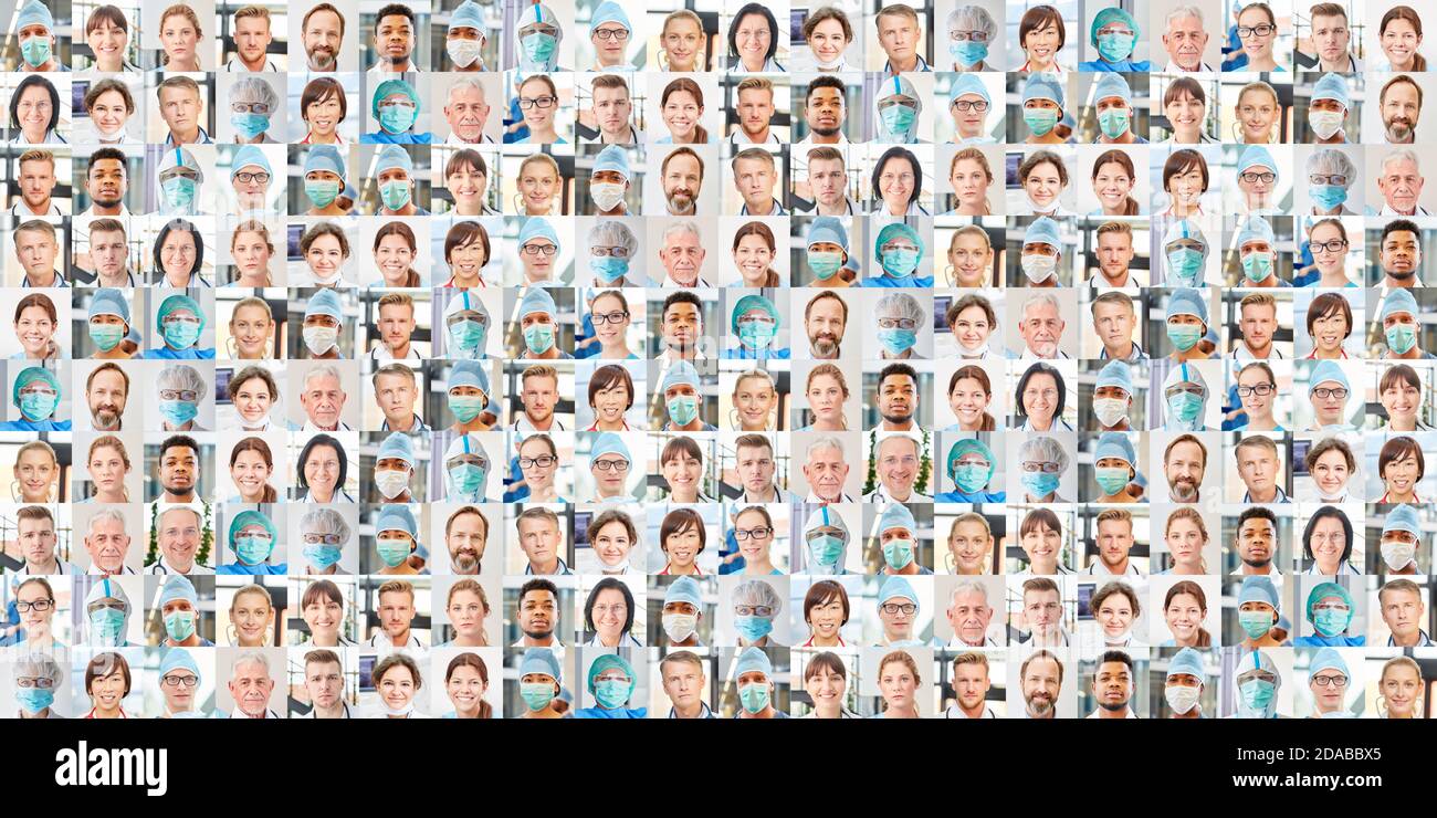 Doctor portrait collage hi-res stock photography and images - Alamy