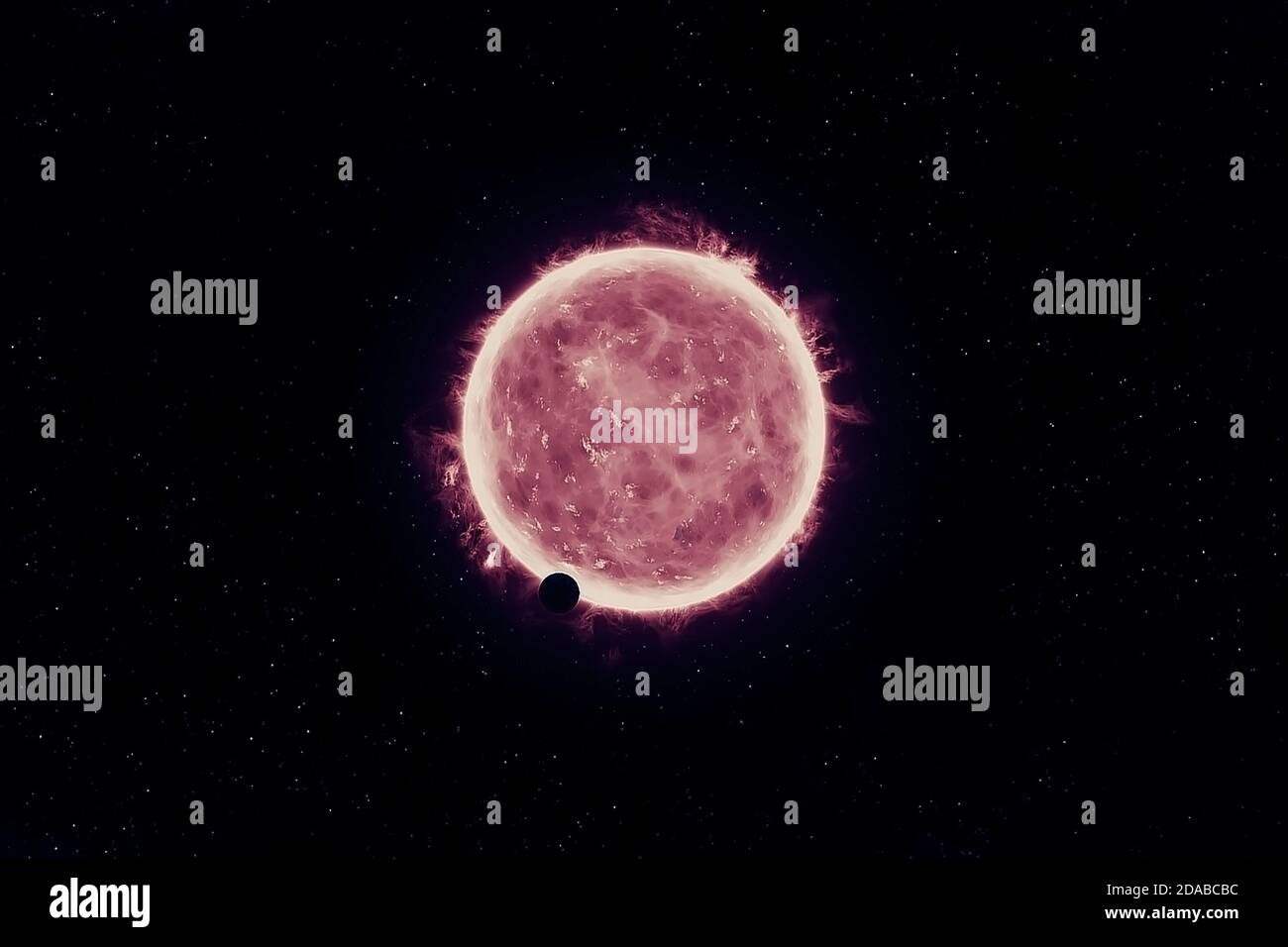 Sun on a cosmic background. Elements of this image furnished by NASA ...