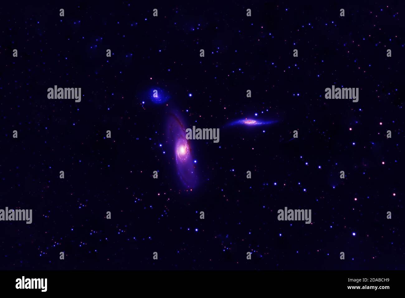 Blue galaxy in deep space. Elements of this image furnished by NASA ...