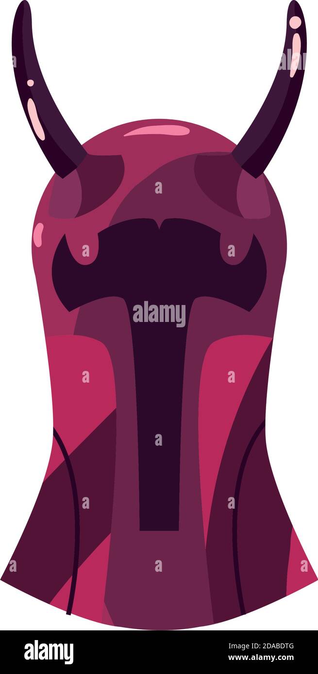 video game armor helmet in white background vector illustration design ...