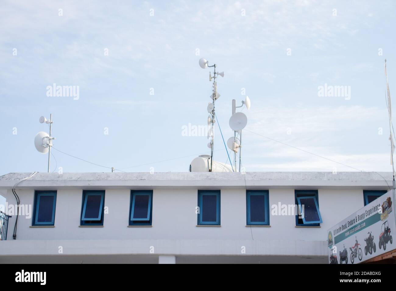 Living buildings, Cyprus Greek architecture, sunshine Stock Photo - Alamy