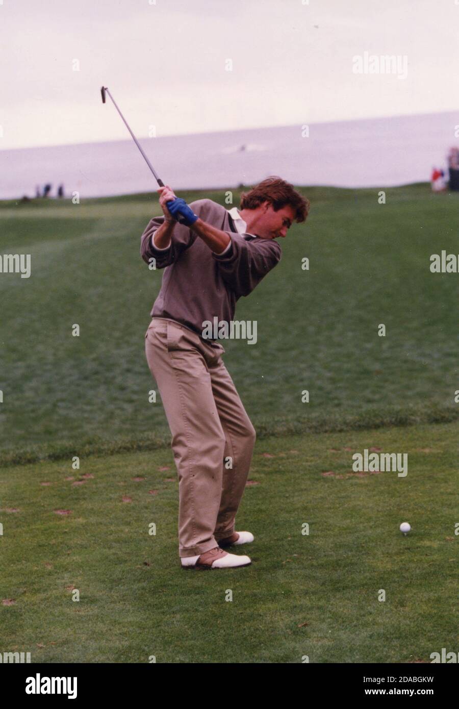 American tennis player Jimmy Connors playing golf, 1996 Stock Photo - Alamy