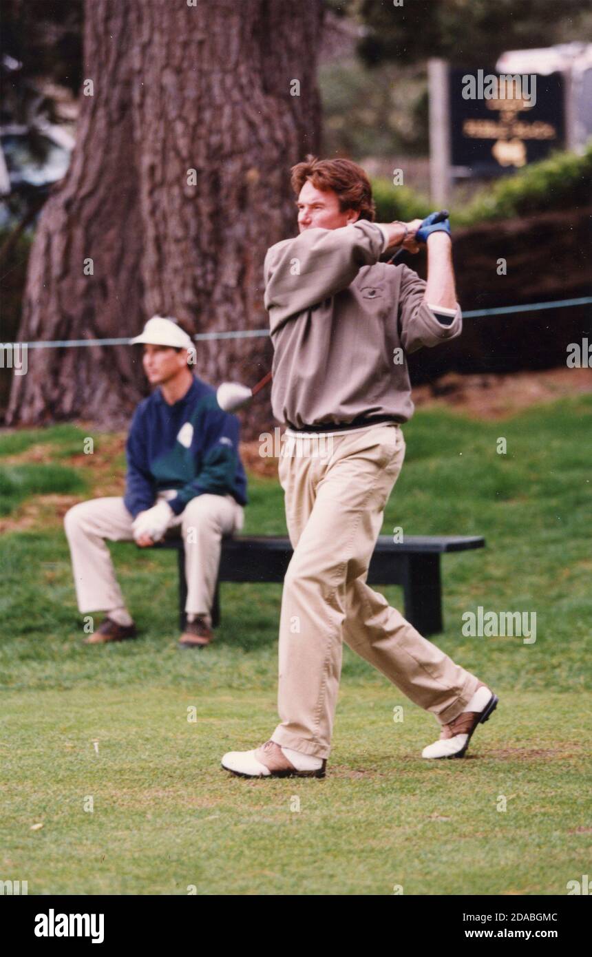 American tennis player Jimmy Connors playing golf, 1996 Stock Photo - Alamy