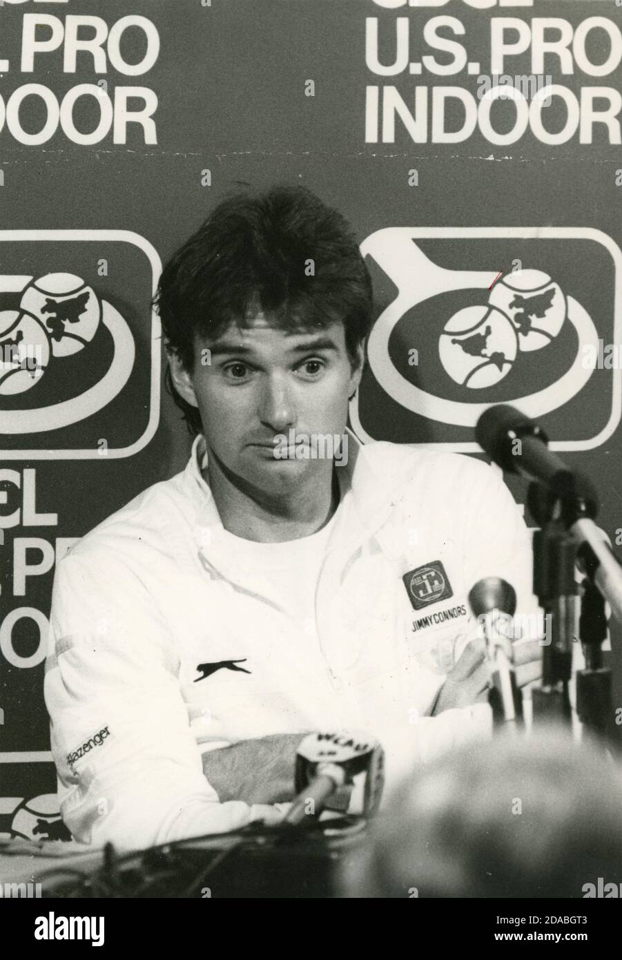 American tennis player Jimmy Connors, Philadelphia, USA 1987 Stock ...