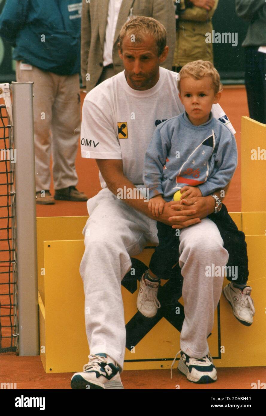Austrian tennis player Thomas Muster, Roland Garros, France 1996 Stock ...