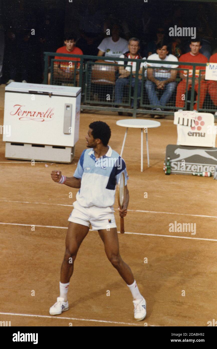 French tennis player Yannick Noah, 1990s Stock Photo - Alamy
