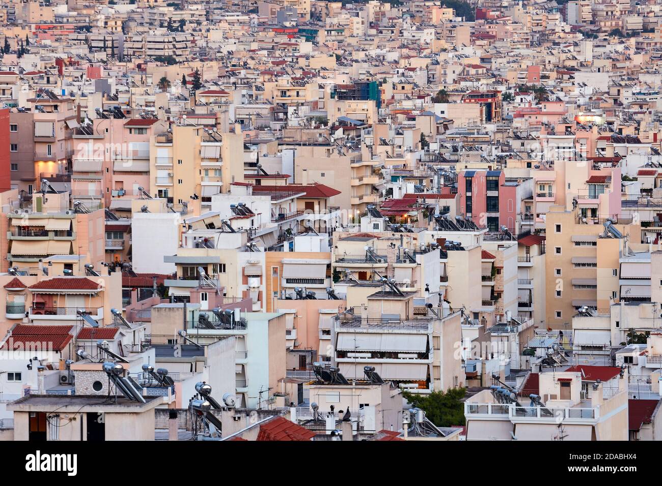 Urban density Athens Stock Photo - Alamy