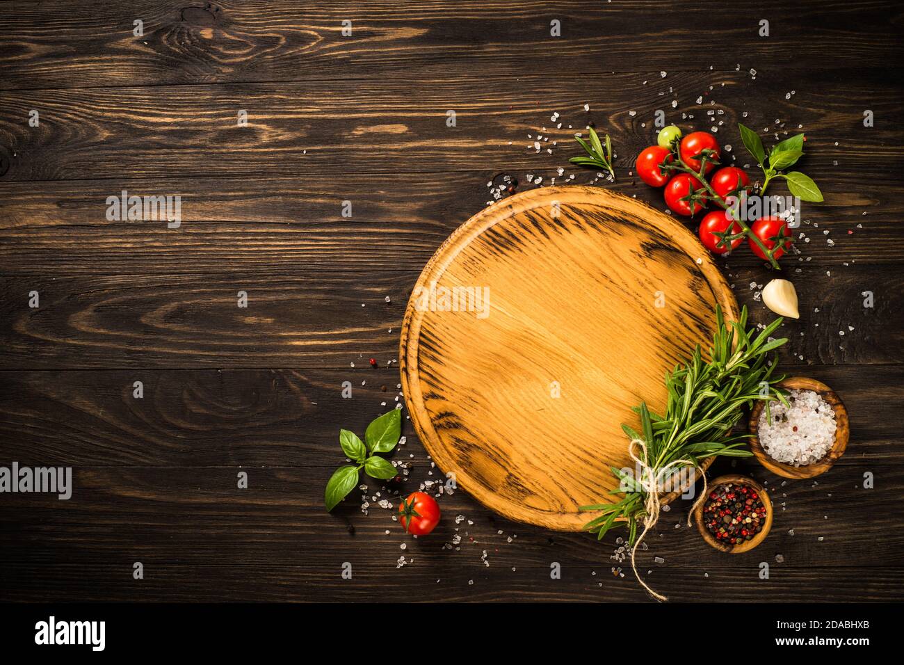 Food cooking background top view Stock Photo - Alamy