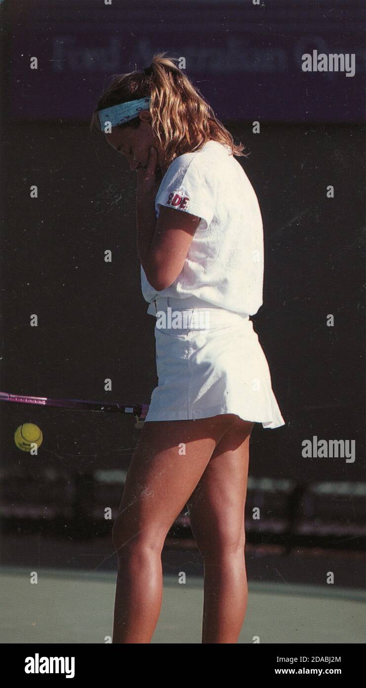 French tennis player Sybille Niox-Chateau, 1990s Stock Photo - Alamy