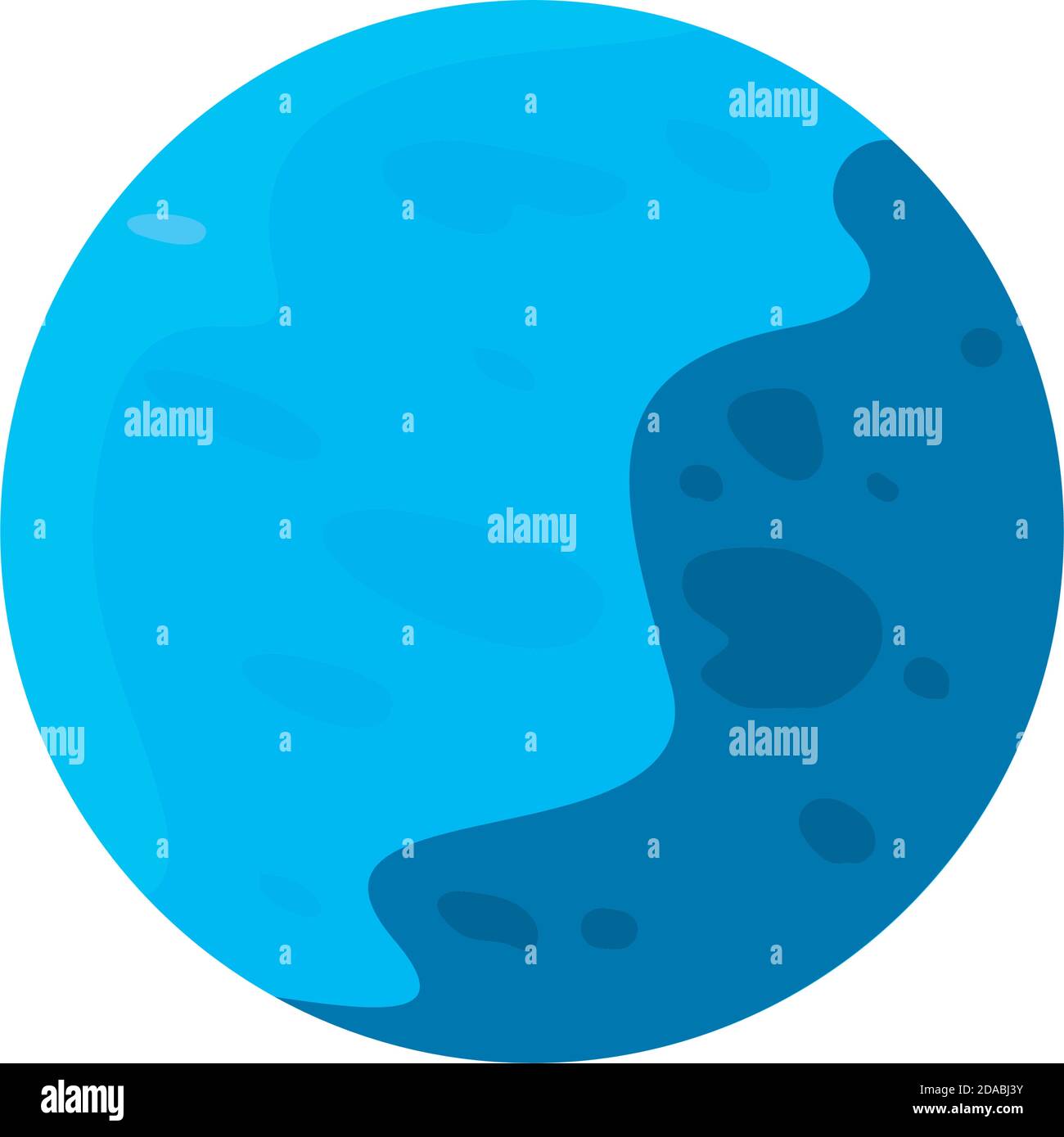 planet neptune, universe space concept, on white background vector ...