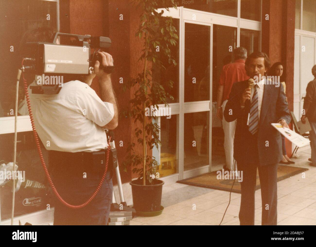 Italian journalist Mario Laurenti, Italy 1980s Stock Photo - Alamy