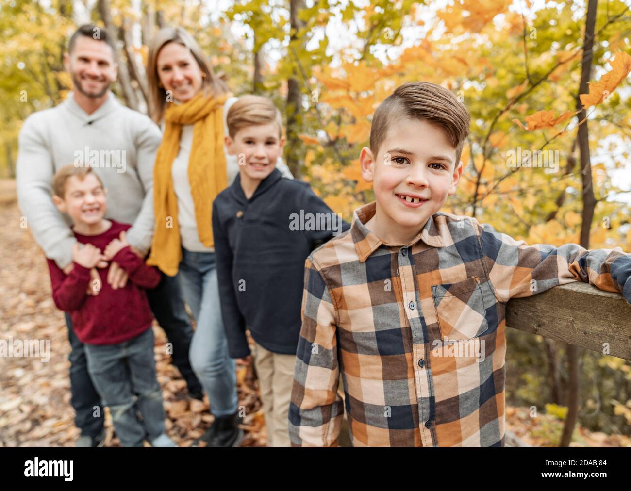 Family group having fun countryside hi-res stock photography and images ...