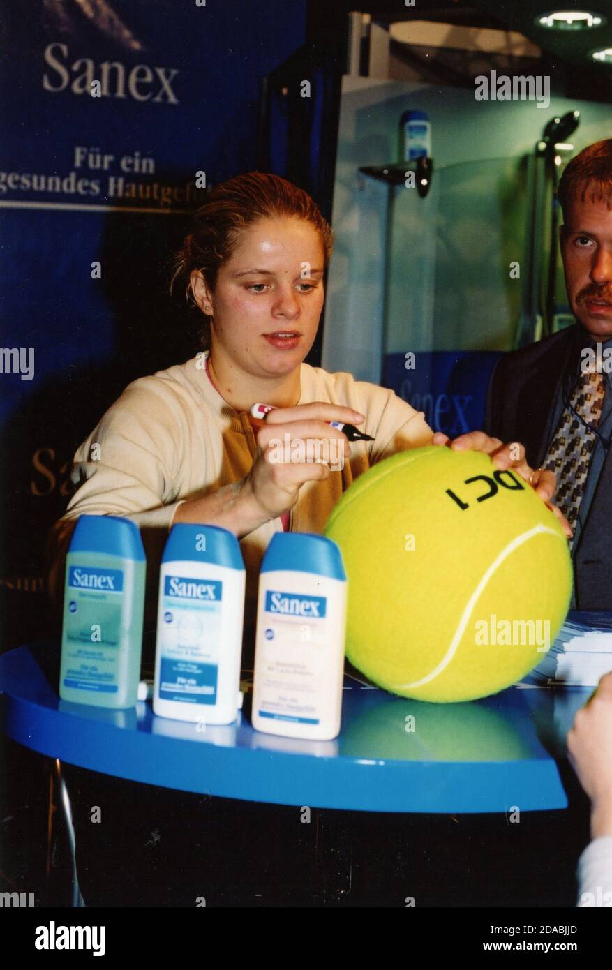 Belgian tennis player Kim Clijsters, Munich, Germany 2001 Stock Photo ...