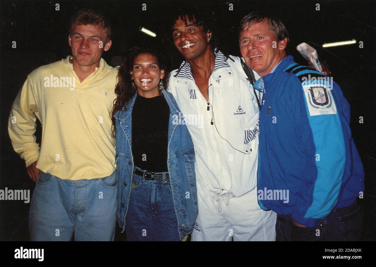 French tennis player Yannick Noah, France 1990s Stock Photo - Alamy