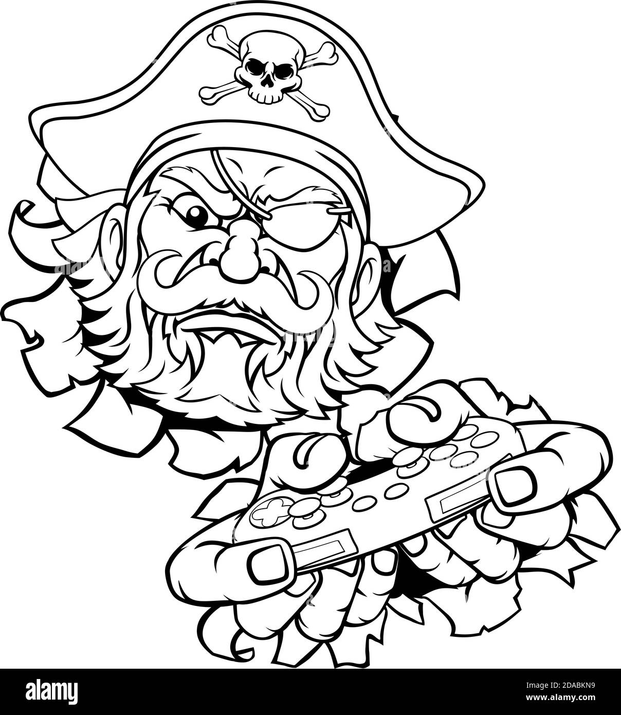Pirate Head Clip Art Black And White