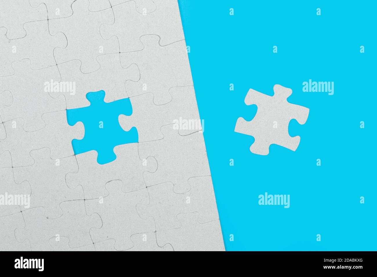 The correct missing puzzle piece on a light blue background in a top ...