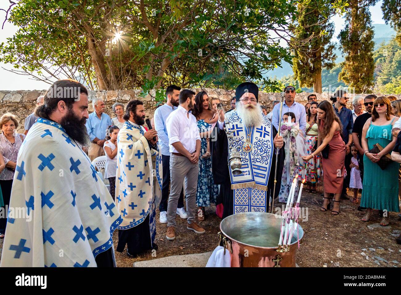 Greek orthodox baptism hi-res stock photography and images - Alamy