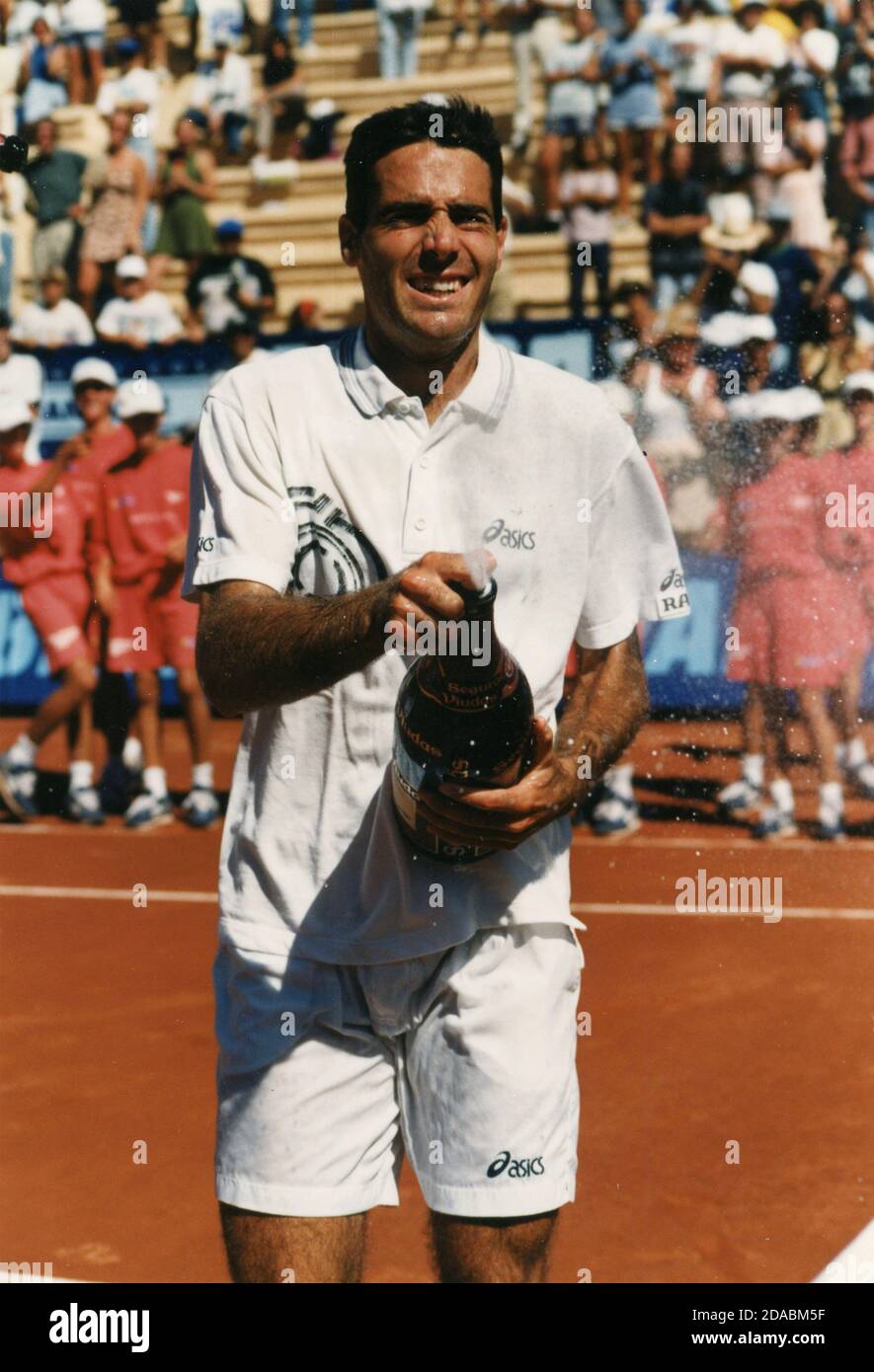 Spanish tennis player Alex Corretja, 1996 Stock Photo - Alamy