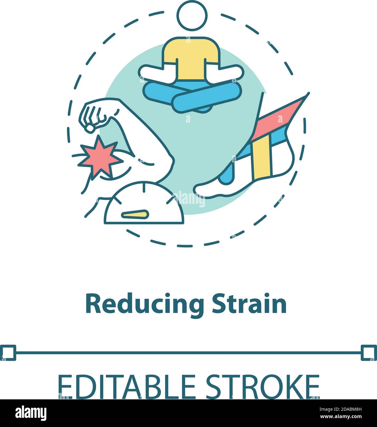 Reducing strain concept icon Stock Vector Image & Art - Alamy Reducing strain concept icon Stock Vector Image & Art - Alamy