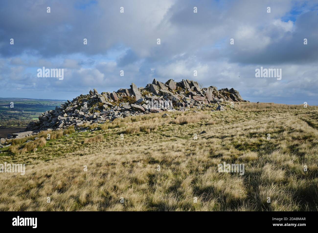 Carn Goedog in the Preseli Mountains of Wales, source of stone for ...