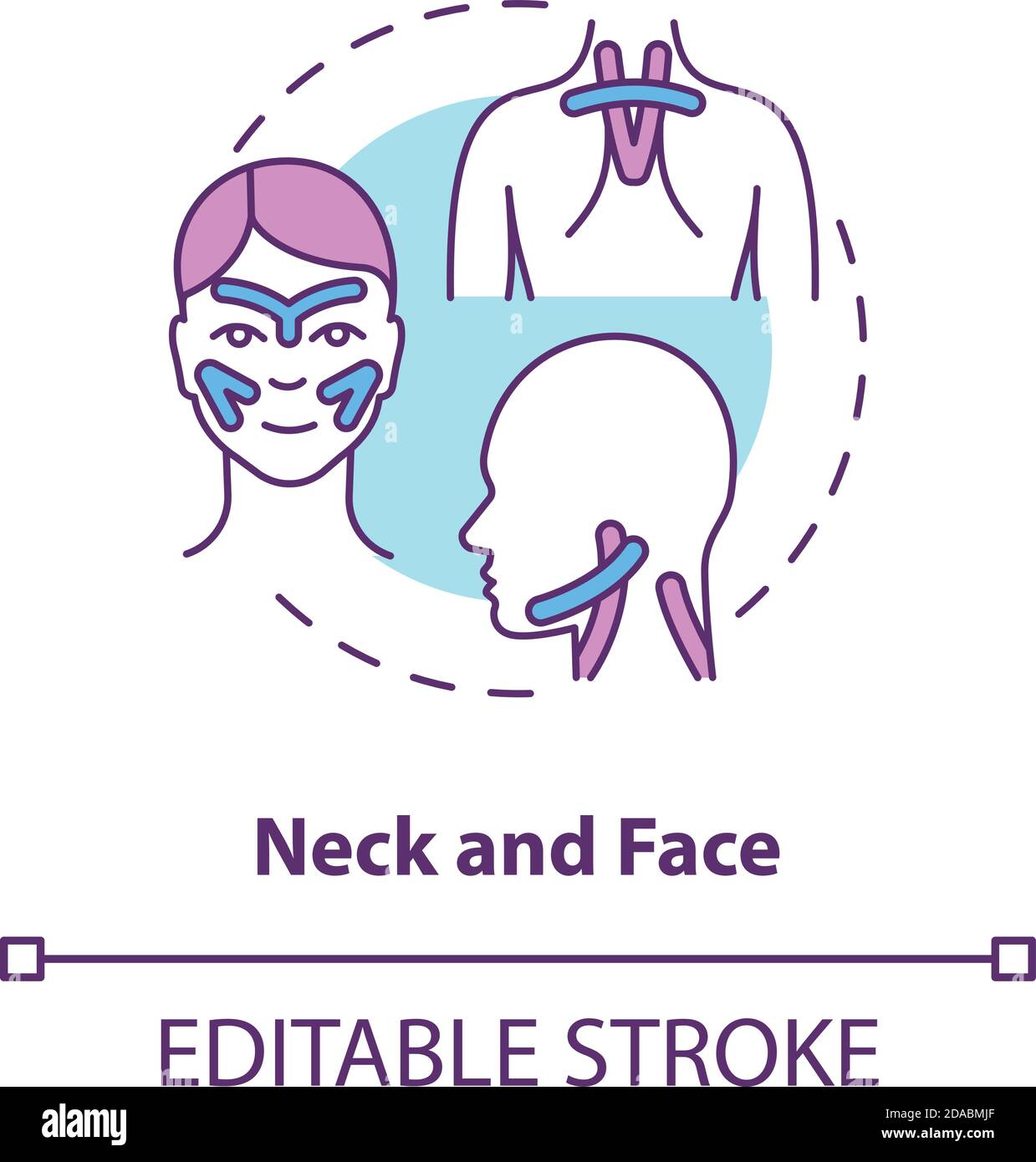Face neck Cut Out Stock Images & Pictures - Alamy