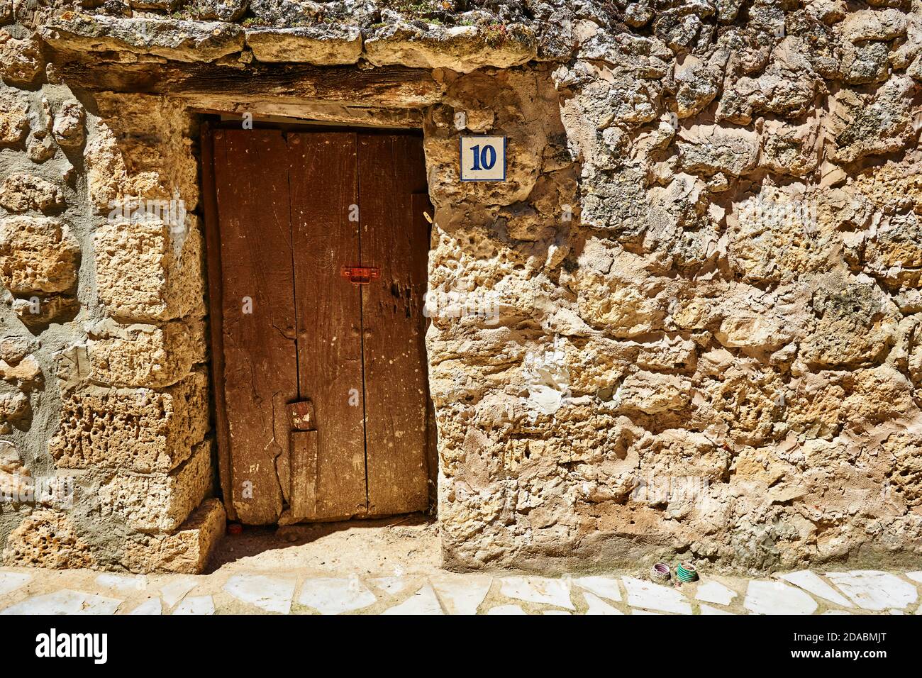 Traditional Castilian architecture detail.Castrojeriz street. French ...
