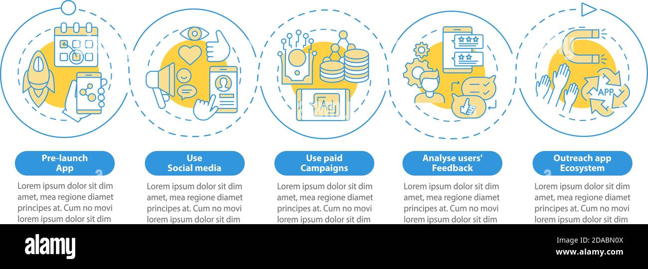 App marketing tips vector infographic template Stock Vector Image & Art ...