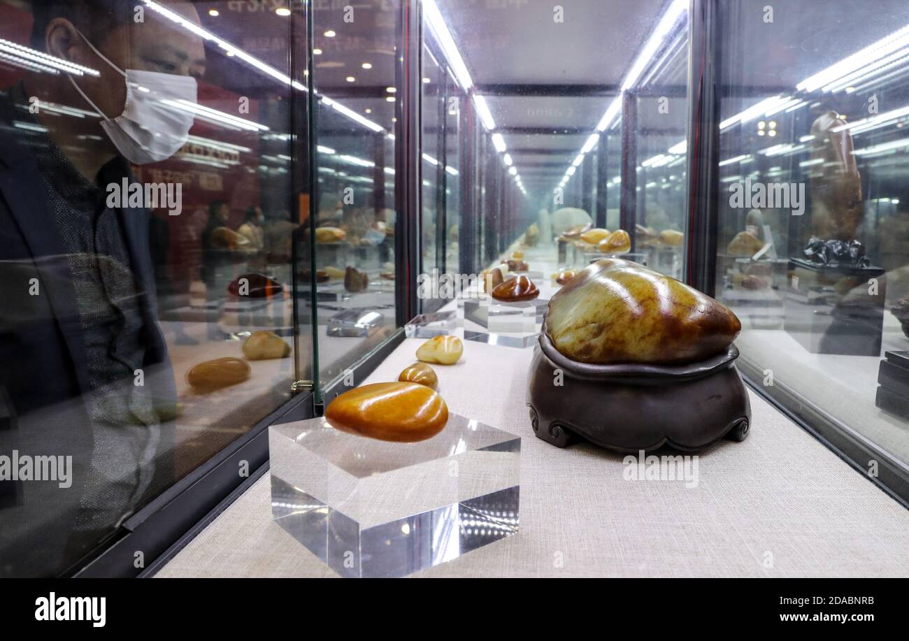 Suzhou, China's Jiangsu Province. 11th Nov, 2020. Visitors appreciate ...