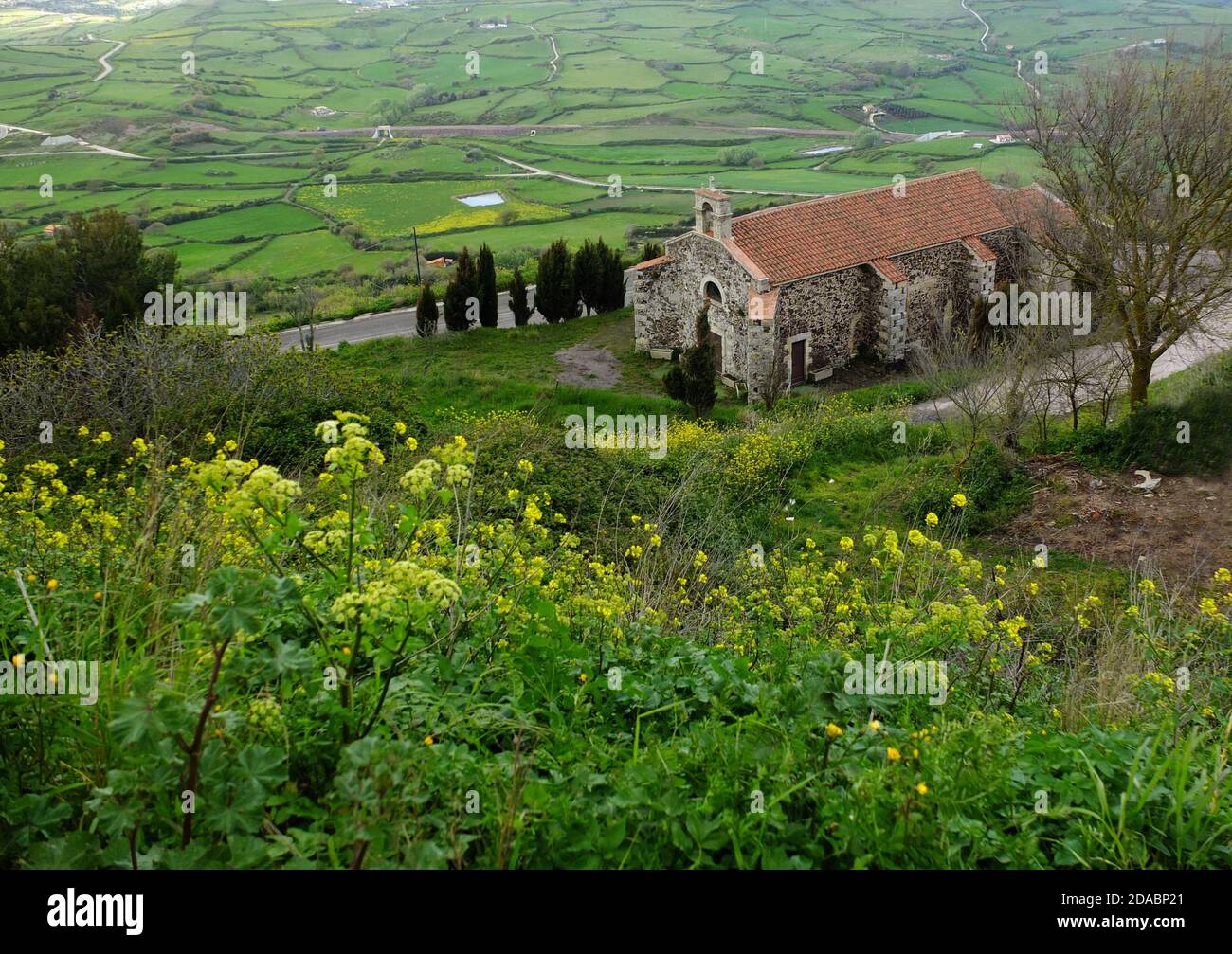 Osilo, Sardinia, Italy. Babbu Eternu (Ethernal Father) church Stock ...