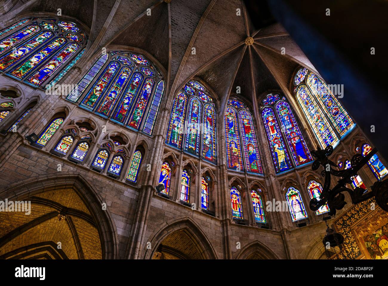 French stained glass windows hi-res stock photography and images - Alamy