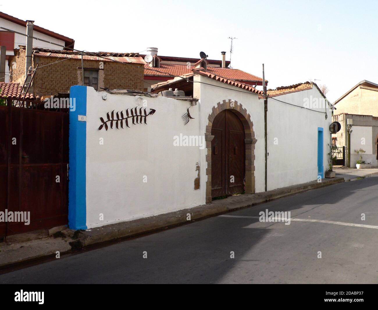 San Sperate, a museum-village in Southern Sardinia, Italy Stock Photo ...