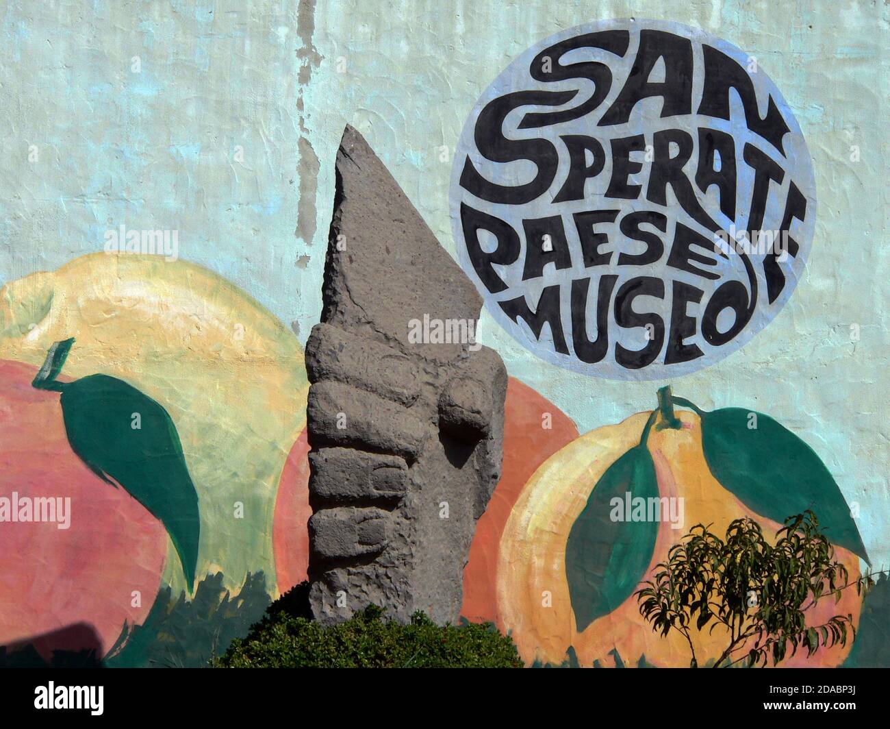 San Sperate, a museum-village in Southern Sardinia, Italy Stock Photo ...