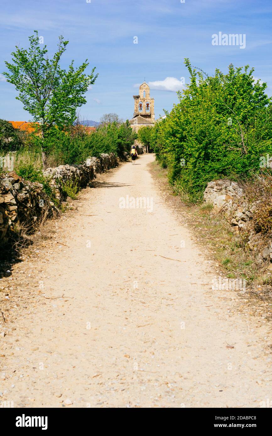 The way upon arrival at the village of Santa Catalina de Somoza. French ...