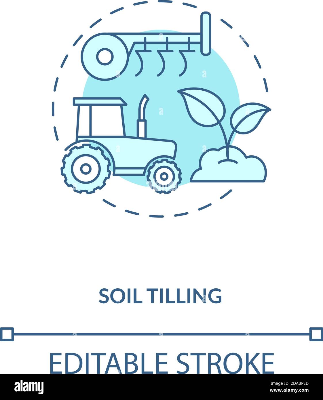 Soil tilling concept icon Stock Vector Image & Art - Alamy