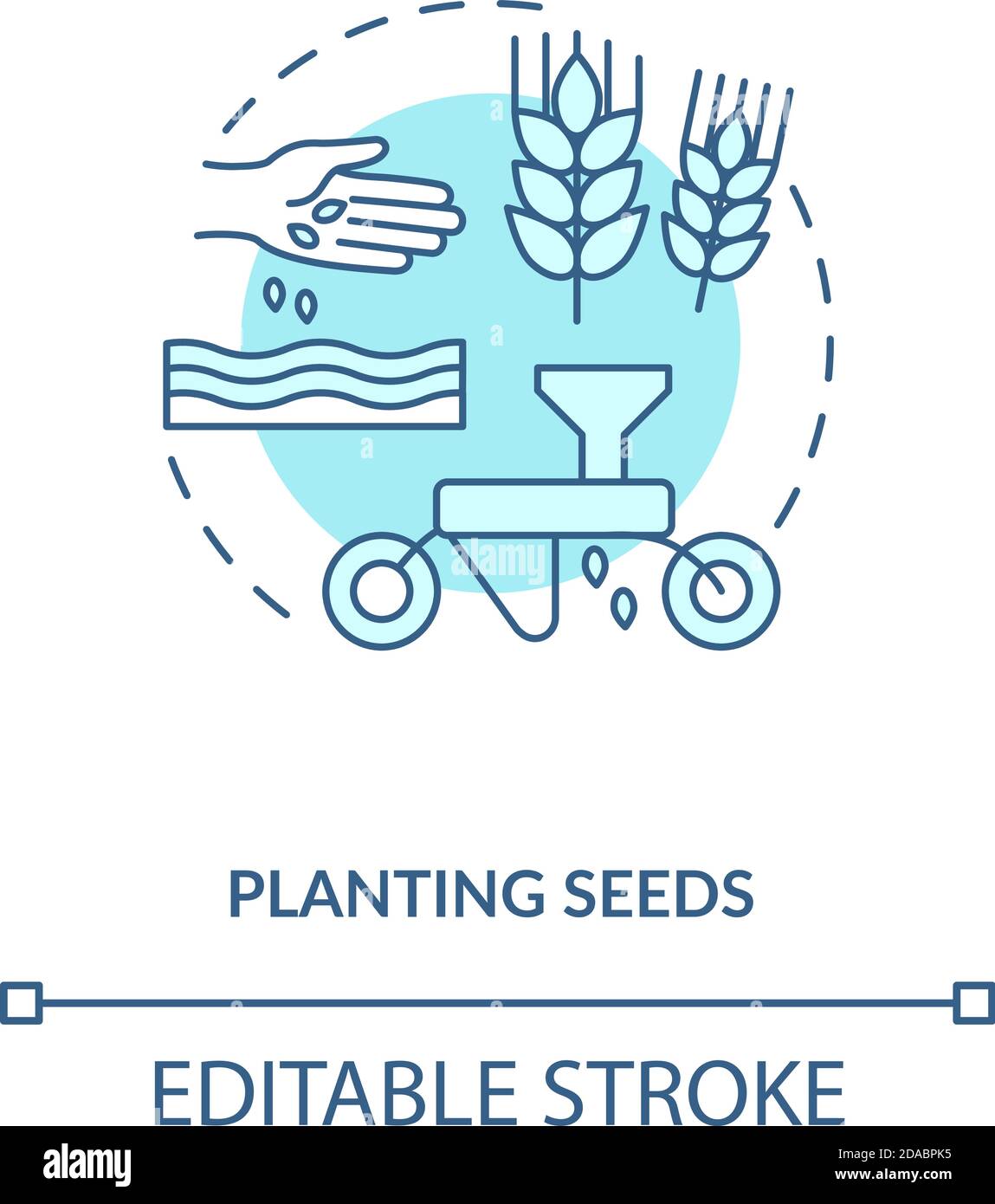 Planting seeds concept icon Stock Vector Image & Art - Alamy