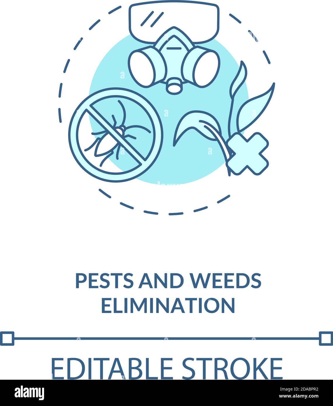 Pests and weeds elimination concept icon Stock Vector Image & Art - Alamy